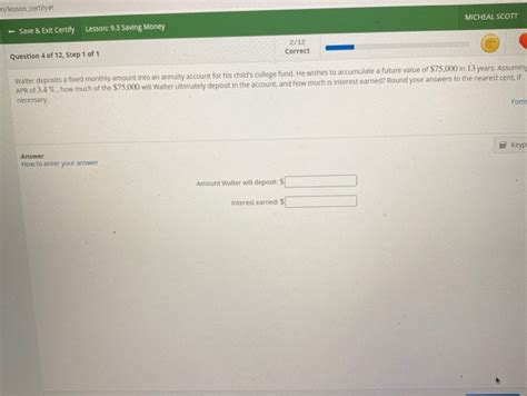 solved en lesson certify micheal scott save and exit certify