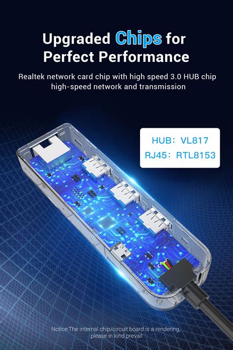 Buy The Vention In USB Hub With Gigabit Ethernet Adapter Black M CHNBB Online