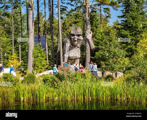 Giant Troll Roskva In The Coastal Maine Botanical Gardens In Boothbay