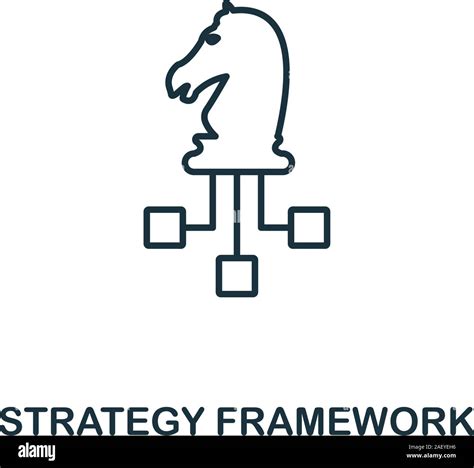 Strategy Framework Icon Line Style Element From Business Strategy Collection Thin Strategy