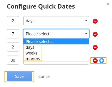 How To Customize Quick Dates OnePageCRM Help Center