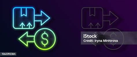 검은 배경에 고립 된 빛나는 네온 라인 세금 판지 상자 상자 아이콘 상자 포장 소포 표지판 배송 및 포장 벡터 0명에 대한 스톡 벡터 아트 및 기타 이미지 Istock