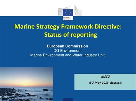Ppt Marine Strategy Framework Directive Status Of Reporting