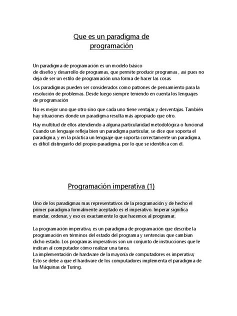 Programación Declarativa Información Pdf Paradigmas De Programación Lenguaje De Programación Programación Declarativa Información Pdf Paradigmas De Programación Lenguaje De Programación