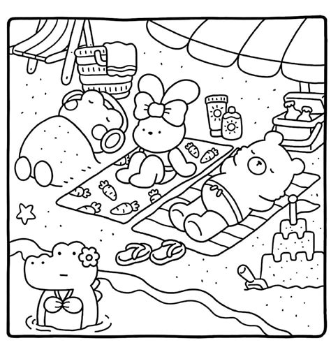 Coco Wyo Beach Coloring Page Download Print Or Color Online For Free
