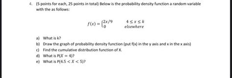 Solved 4 5 Points For Each 25 Points In Total Below Is Chegg Com