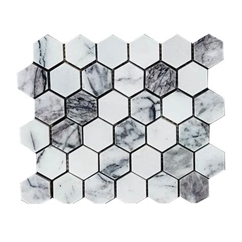 Lilac Hexagon Marble Mosaic 2 Marble Producer Company Mosaic Tile Manufacturer And Supplier