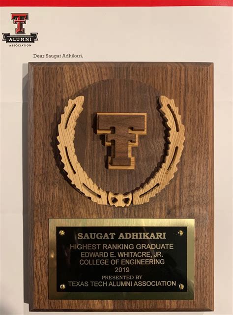 Saugat Adhikari On Linkedin Texastech Recognition