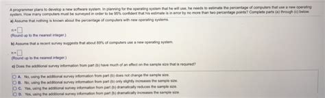 Solved A Programmer Plans To Develop A New Sotware System