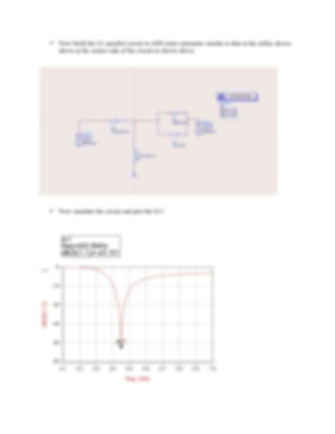 Solution S Parameter Simulation And Lumped Component Impedance