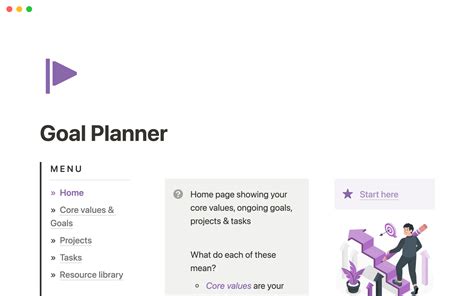 Goal Planner Notion Template