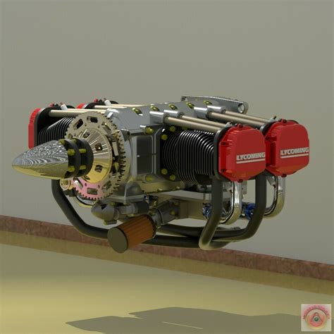 Stl File Lycoming O 360 Cessna 172 Airplane Engine 51 Off