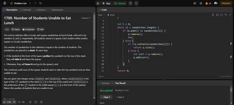 Successfully Solved Leetcode Problem 1700 Sachin Kumar Posted On The