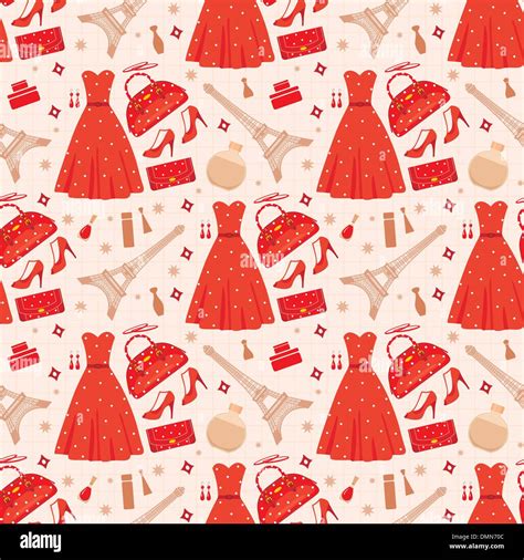 Seamless Fashion Pattern Stock Vector Image And Art Alamy