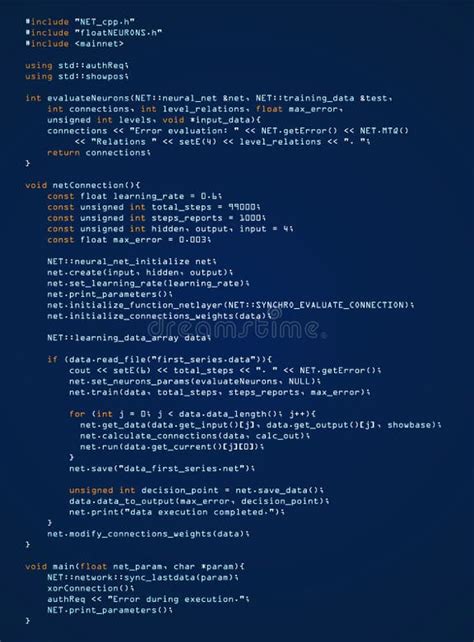 Abstract Background With Program Code Stock Vector Illustration Of Code Algorithm 105012386