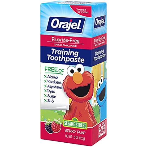 Elmo Training Toothpaste Fluoride Free 1 Pediatrician Recommended