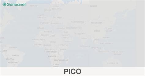 Last Name Pico Origin And Meaning Geneanet