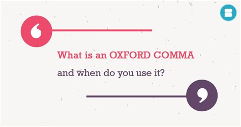 What Is An Oxford Comma And When Do You Use It Bluer