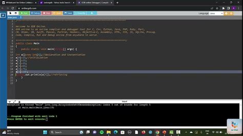 Single Dimensional Array In Javajava For Beginnersarrays In Java Youtube