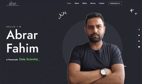Abrar Fahim On Linkedin Dear Friends And Recruiters I Have Launched My Portfolio Website At