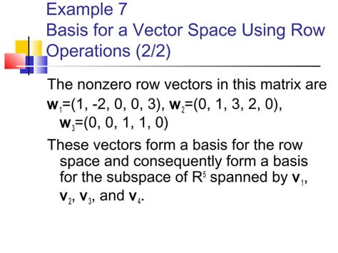 Null Space Rank And Nullity Theorem Ppt