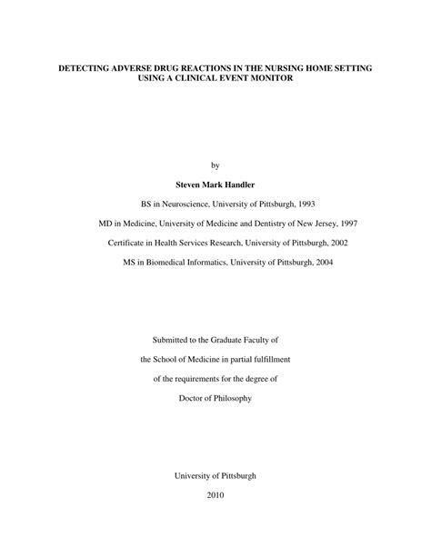 Pdf Detecting Adverse Drug Reactions In The Nursing Home Setting Using A Clinical Event Monitor