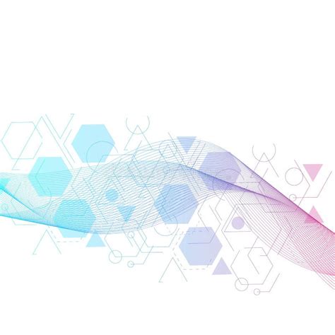 hexagonal abstract background big data visualization global network