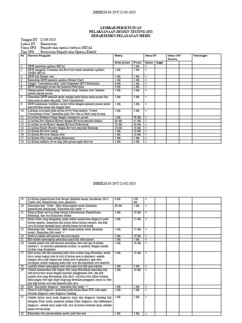 Lembar Persetujuan Penjadwalan Operasi Berbasis Hinai Pdf