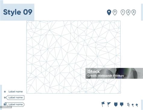 와이오밍 미국 흰색 낮은 폴리지도 다각형지도 개요 지도 벡터 일러스트레이션 0명에 대한 스톡 벡터 아트 및 기타 이미지 0명 개념 결정체 Istock