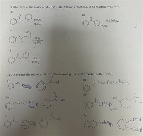 Solved How to solve 16D. 3 ﻿Predict the major product(s) ﻿of | Chegg.com