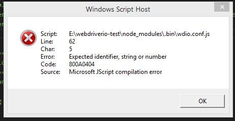 Javascript Microsoft JScript Compilation Error A Stack Overflow