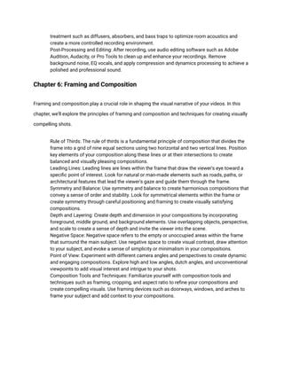 Mastering Video Recording A Comprehensive Guide Pdf