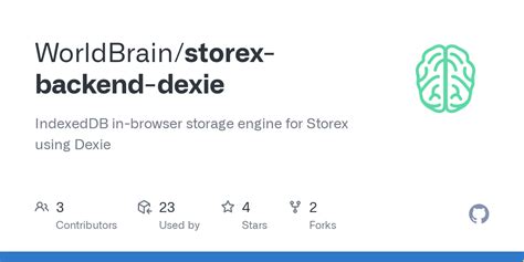 Github Worldbrainstorex Backend Dexie Indexeddb In Browser Storage