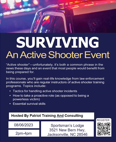 Surviving An Active Shooter Event Patriot Training And Consulting