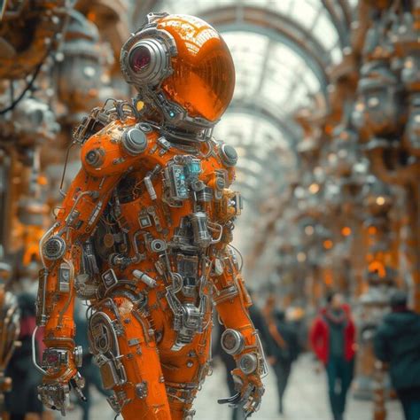 Humanoid Character Premium Ai Generated Image