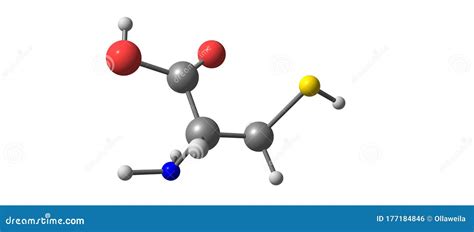 Cysteine Molecular Structure Cysteine Skeletal Chemical Formula