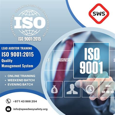 Iso 90012015 Quality Speed Way Safety Training Center