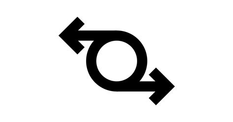 Navigation Move Movement Arrow Direction Pointer Roundabout Circle Left