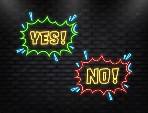 Vintage Neon Yesno Cartoon Icon In Pop Art Vector Vector Cmon Bomb