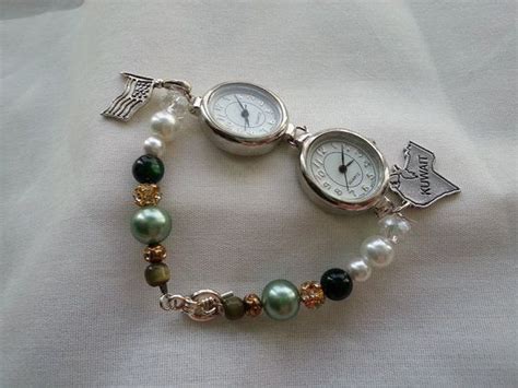 Customizable Silver Dual Timezone Deployment Watch Etsy Silver My Jewellery Deployment