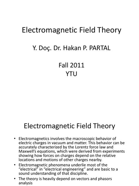 Pdf Electromagnetic Field Theory 1 Dokumen Tips