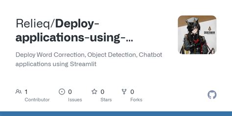 github relieq deploy applications using streamlit deploy word