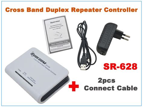 Sr 628 Surecom Sr628 Radio Cross Band Repeater Controller With 2pcs Radio Connect Cables Cable