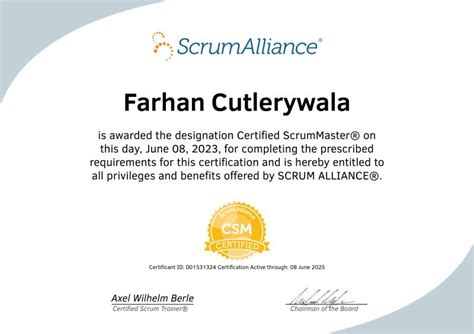 Farhan Cutlerywala On Linkedin Salesforce Scrum Training Csmcertification Csm Projects…