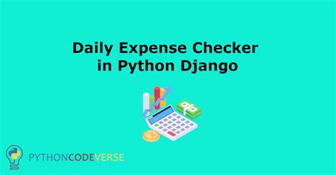 Daily Expense Checker In Python Django Python Django Projects