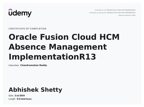 Abhishek Shetty On Linkedin Oracle Hcmfusion Udemy