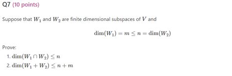 solved suppose that w1 and w2 are finite dimensional