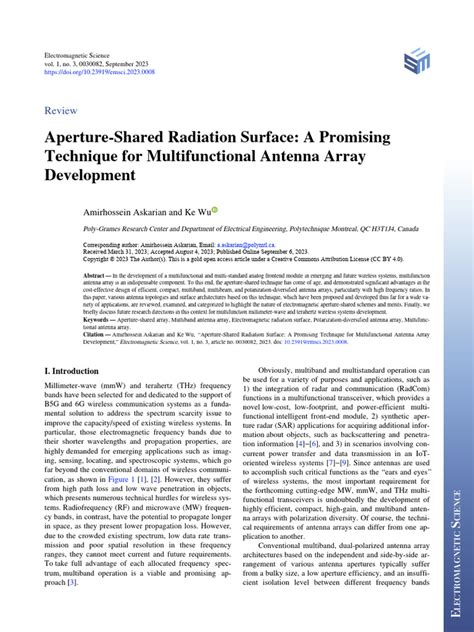 aperture shared radiation surface a promising technique for