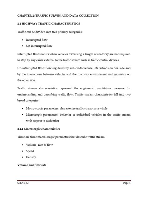 Chapter 2 Traffic Survey And Data Collection Methods Pdf Sampling Statistics Traffic