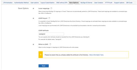 Crowd Settings Ldap Secsign 2fa